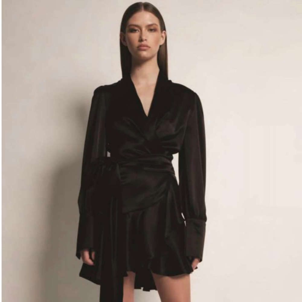 Nonchalant Label- Daria Mini Dress- Black - Gem